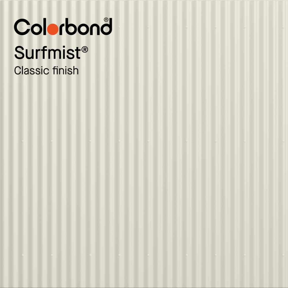 Surfmist® (Classic Finish - Corrugated Profile) by COLORBOND® steel ...