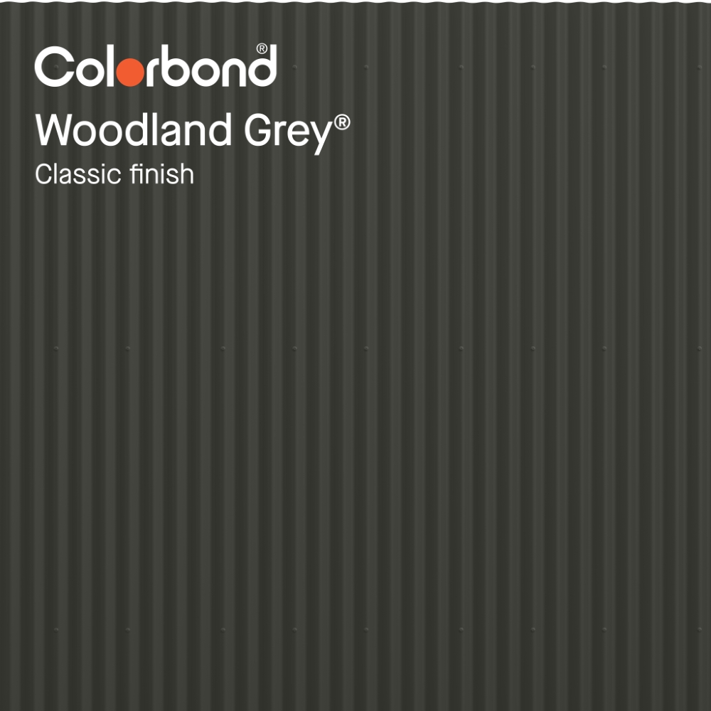 Woodland Grey® (Classic Finish - Corrugated Profile) by COLORBOND ...