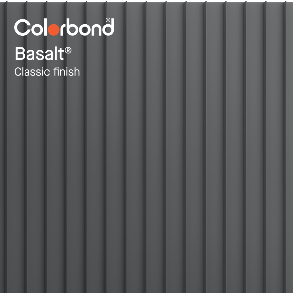 Basalt® (Classic Finish - Standing Seam Profile) by COLORBOND® steel ...