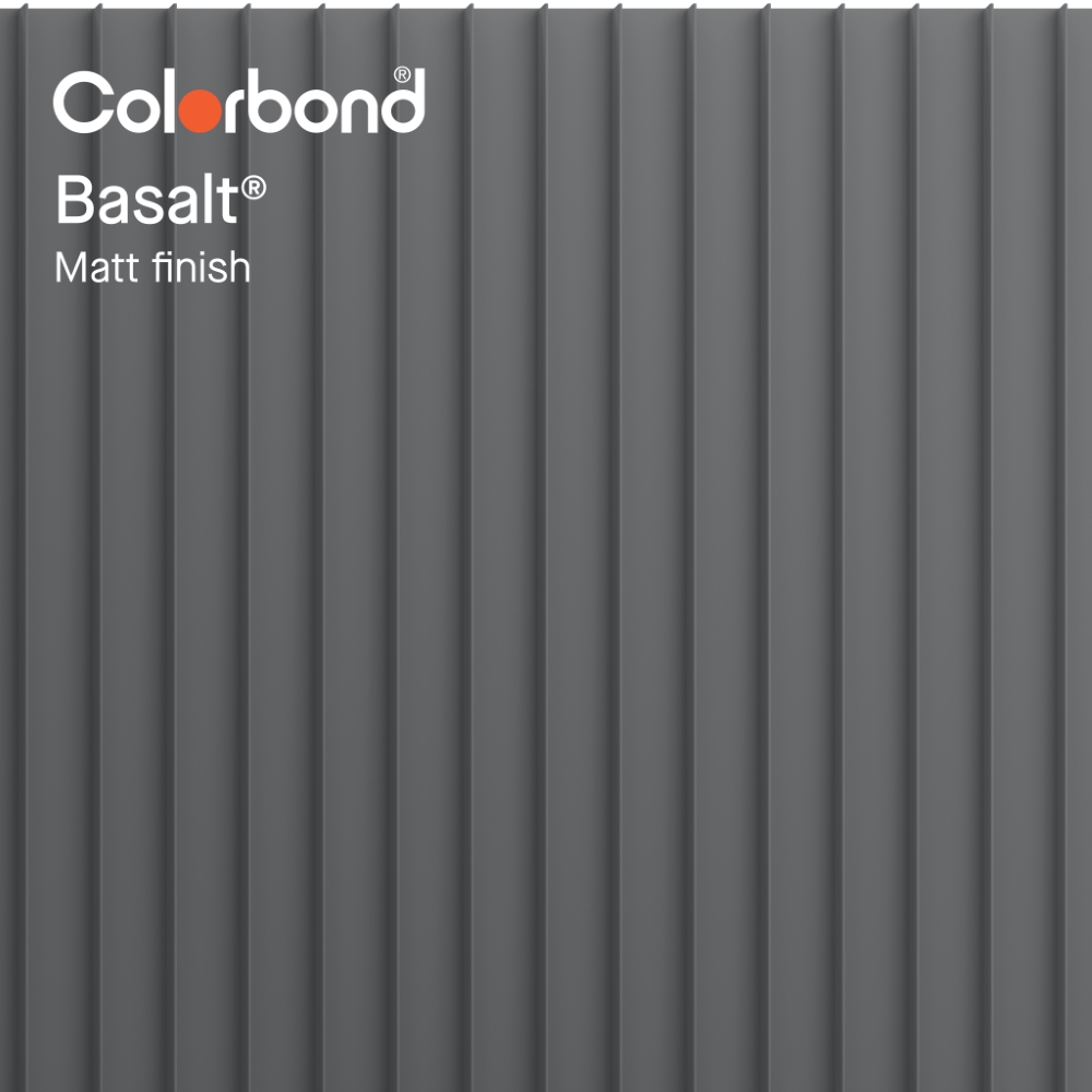 Basalt® (Matt Finish - Standing Seam Profile) by COLORBOND® steel ...
