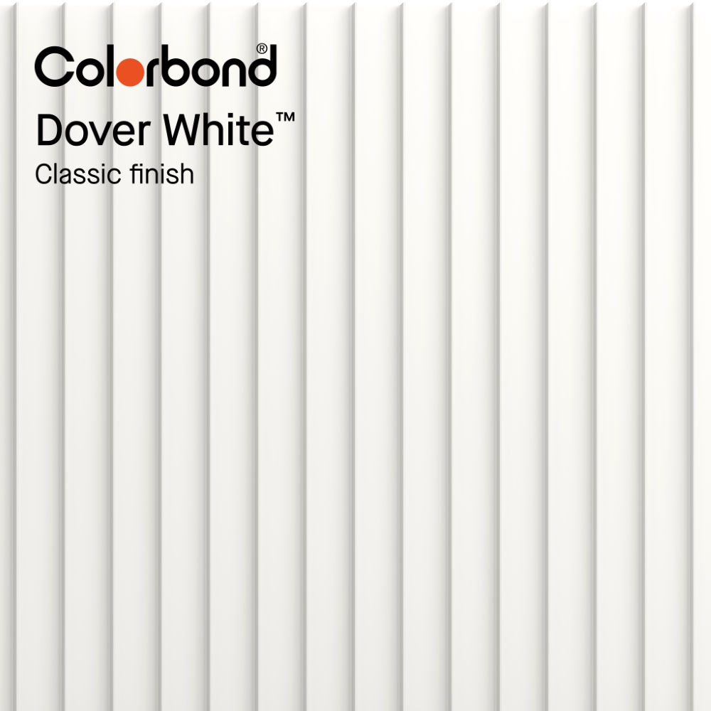 Dover White™ (Classic Finish - Standing Seam Profile) by COLORBOND ...
