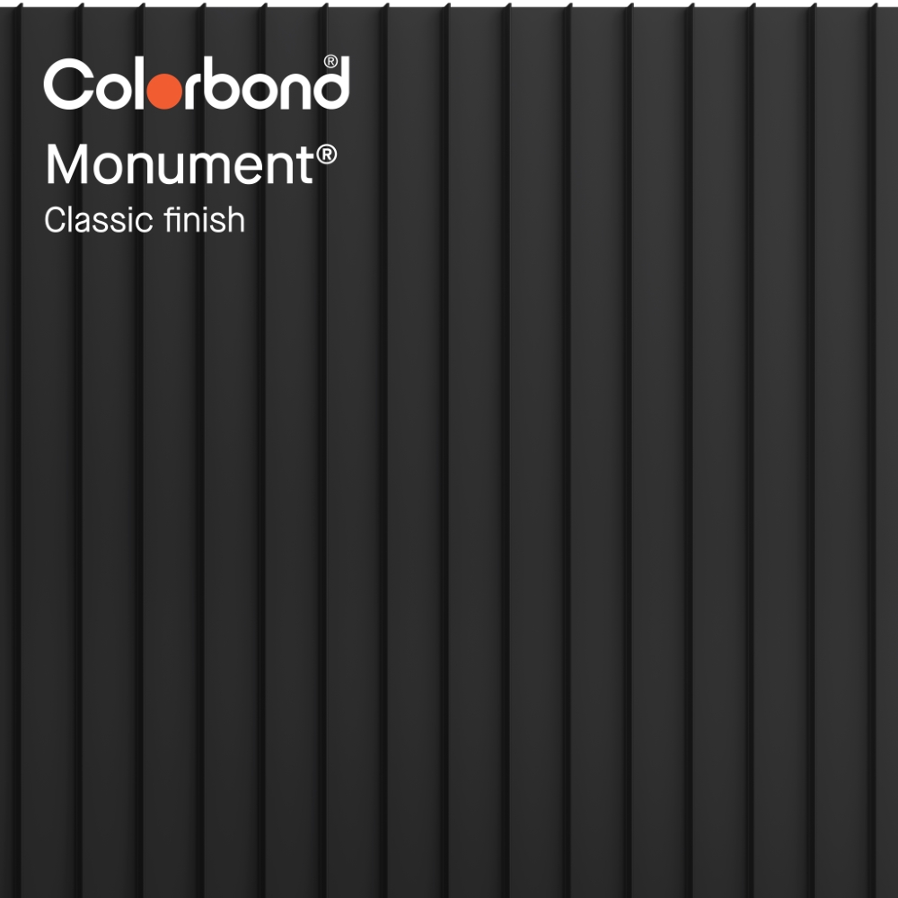 Monument® (Classic Finish - Standing Seam Profile) by COLORBOND® steel ...