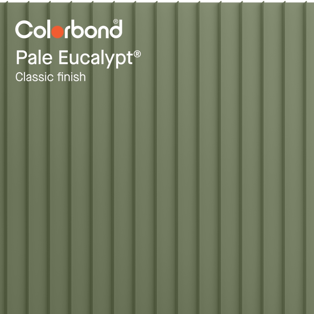 Pale Eucalypt® (Classic Finish - Standing Seam Profile) by COLORBOND ...