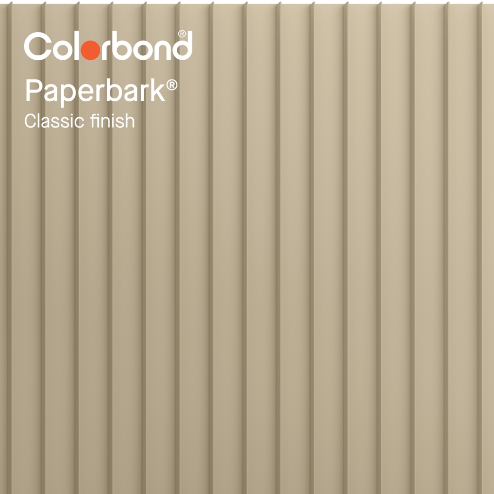 Paperbark® (Classic Finish - Standing Seam Profile) by COLORBOND® steel ...