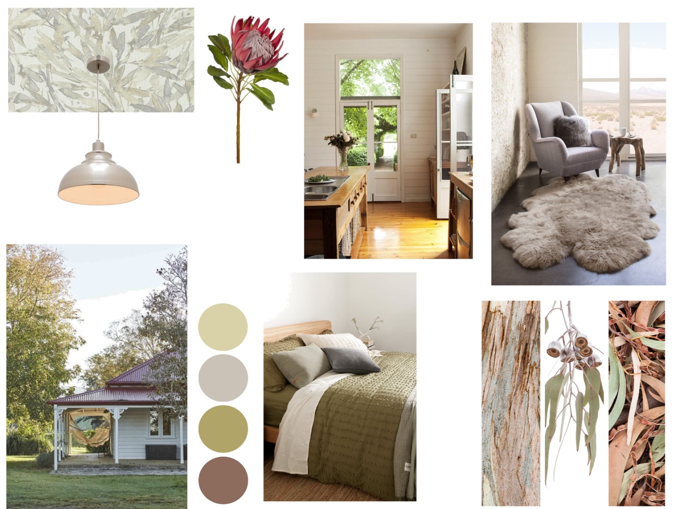 Australian Bush Palette Interior Design Mood Board by Deborah Lovell ...