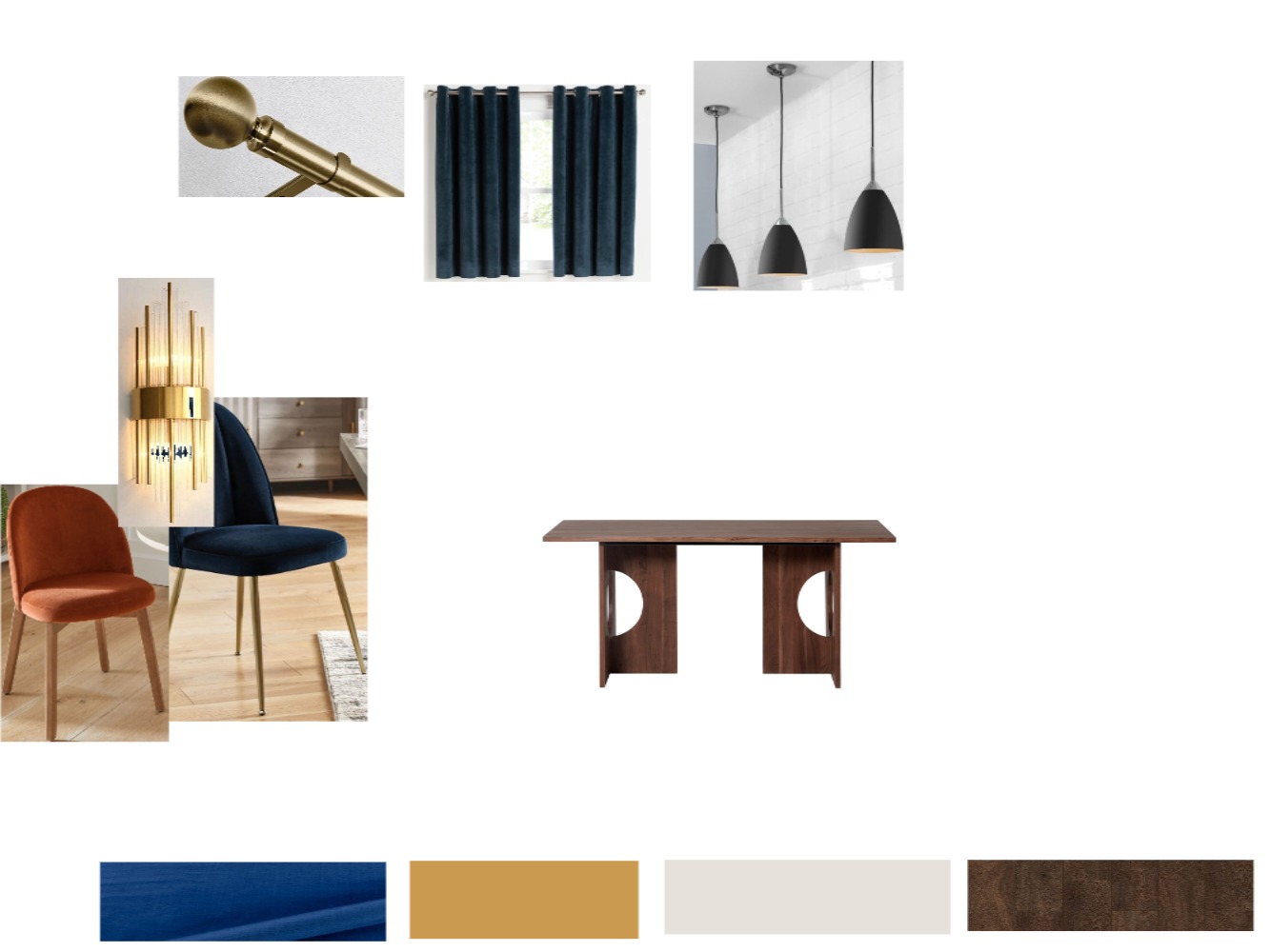 Modern Art Deco (Complementary colour scheme) Interior Design Mood ...
