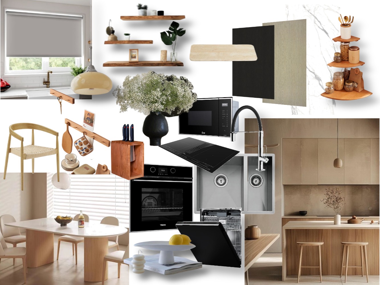IDI Module 9, Kitchen/Dining Room Interior Design Mood Board by YuukiEK ...
