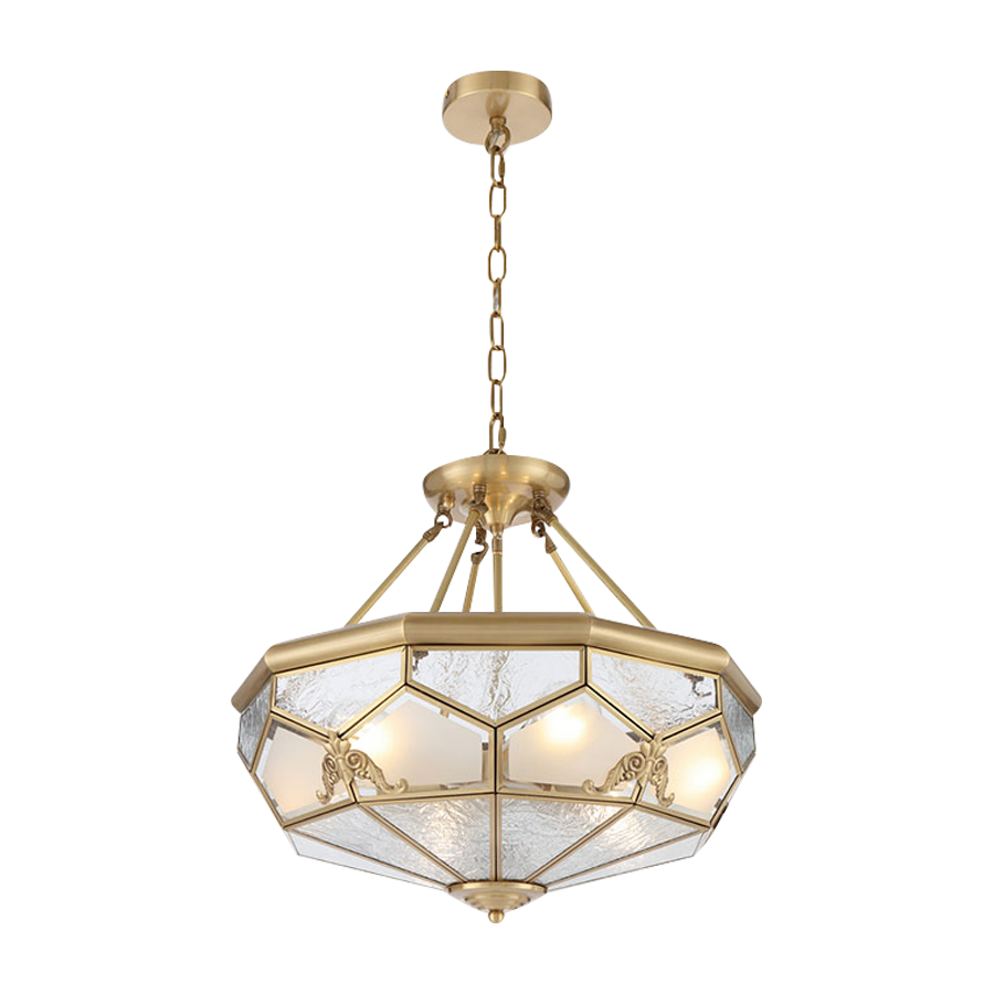 Claridges Brass Pendant Light by Fat Shack Vintage - Style Sourcebook