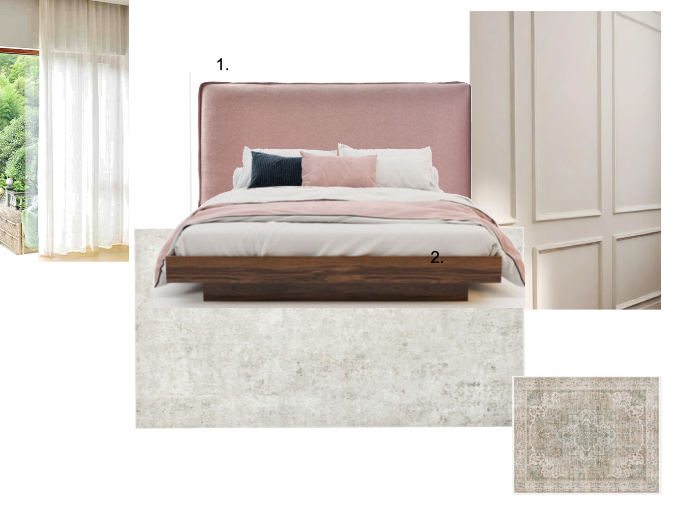 Master Bedroom Sample Board Interior Design Mood Board by Chloe ...