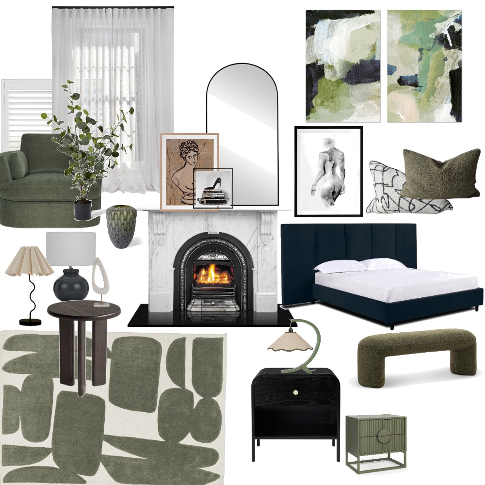 Master Bedroom Interior Design Mood Board by moneil - Style Sourcebook