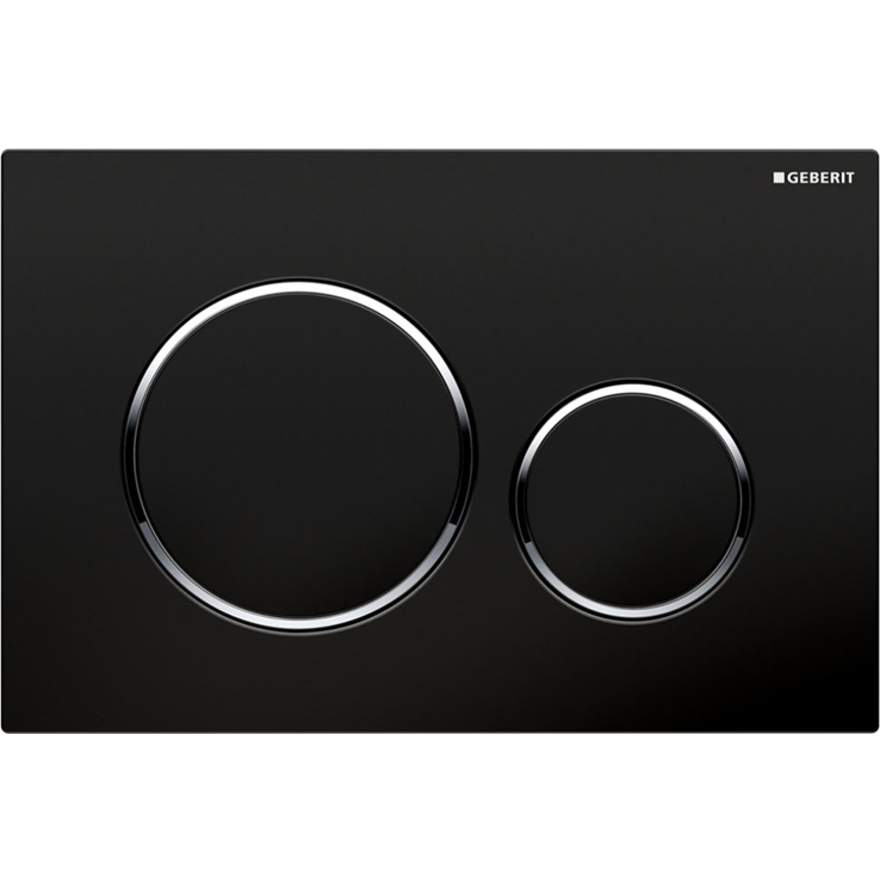 ROUND PUSH PLATE BLACK SIGMA20 by Geberit - Style Sourcebook