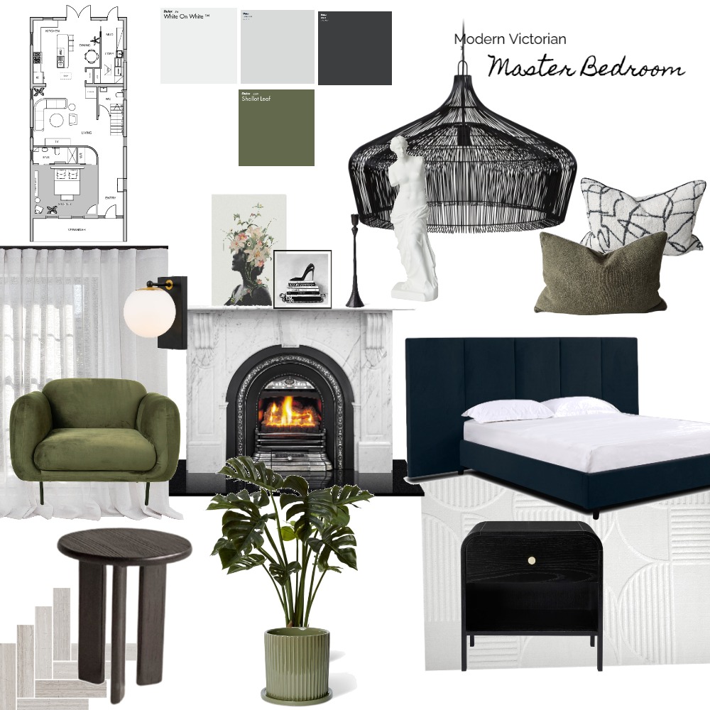 Master Bedroom Interior Design Mood Board by moneil - Style Sourcebook