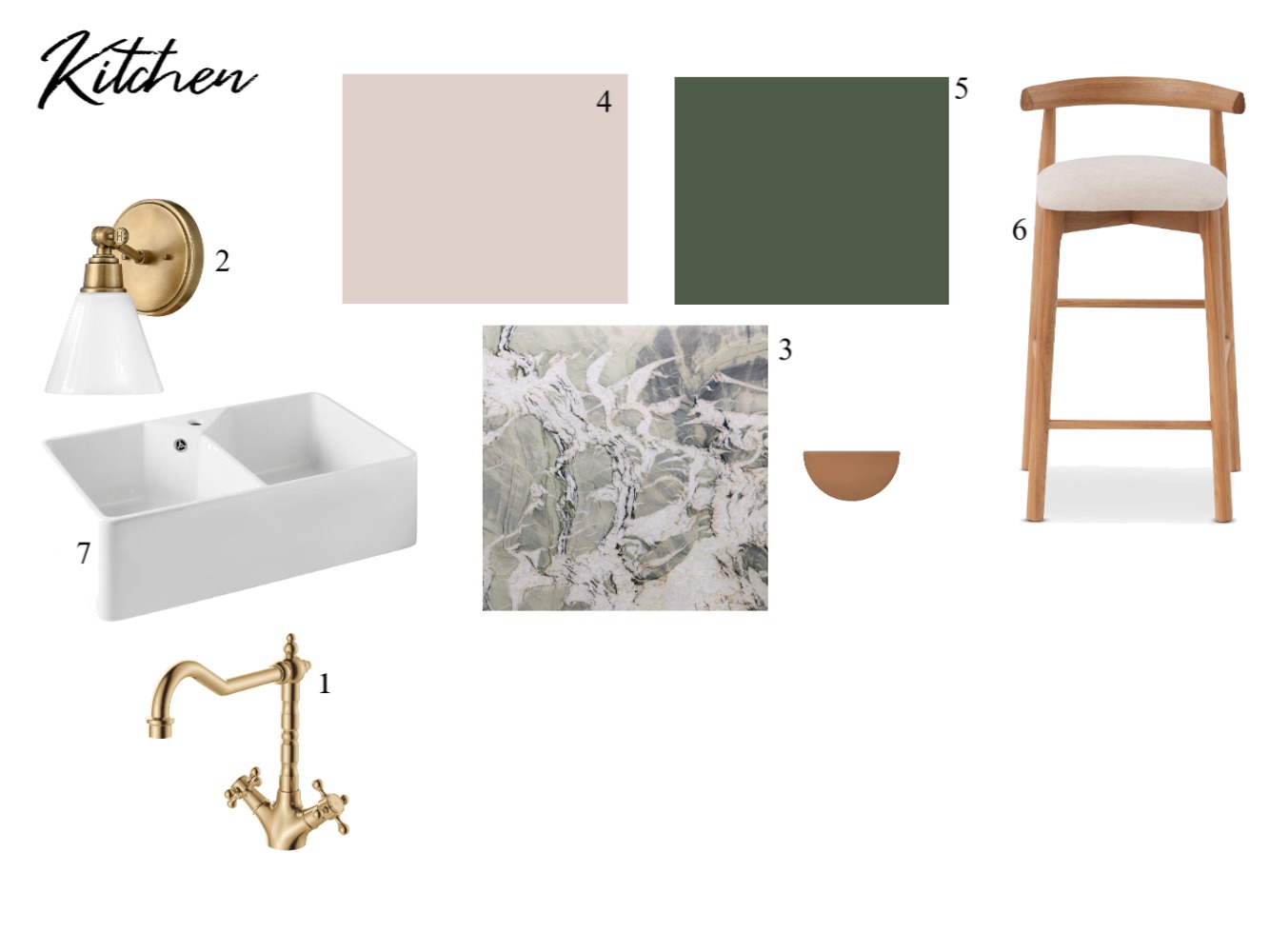 Mod 9 - Kitchen Sample Board Interior Design Mood Board by ...