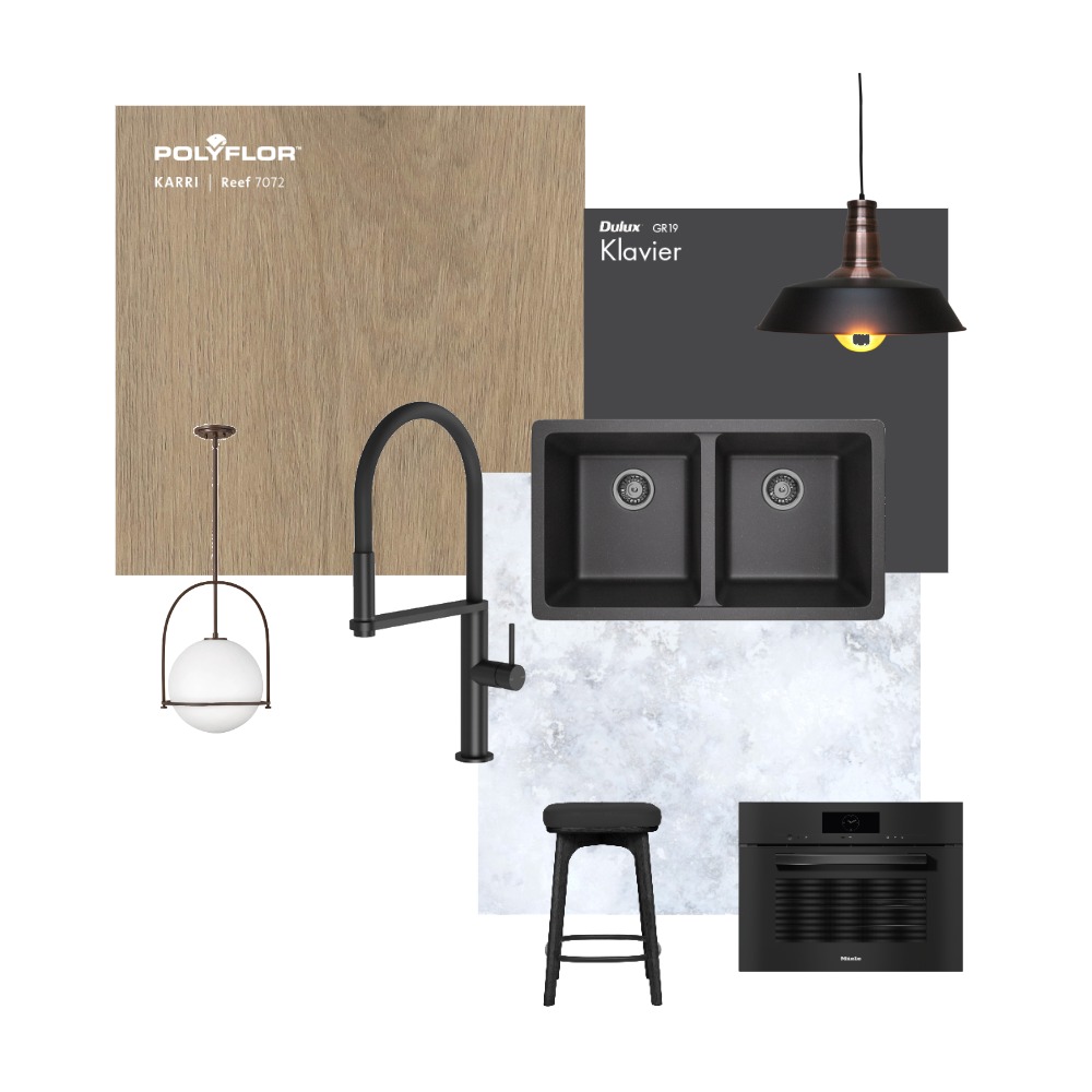 Yaktanga Way // Kitchen Interior Design Mood Board by Project Four Interiors - Style Sourcebook