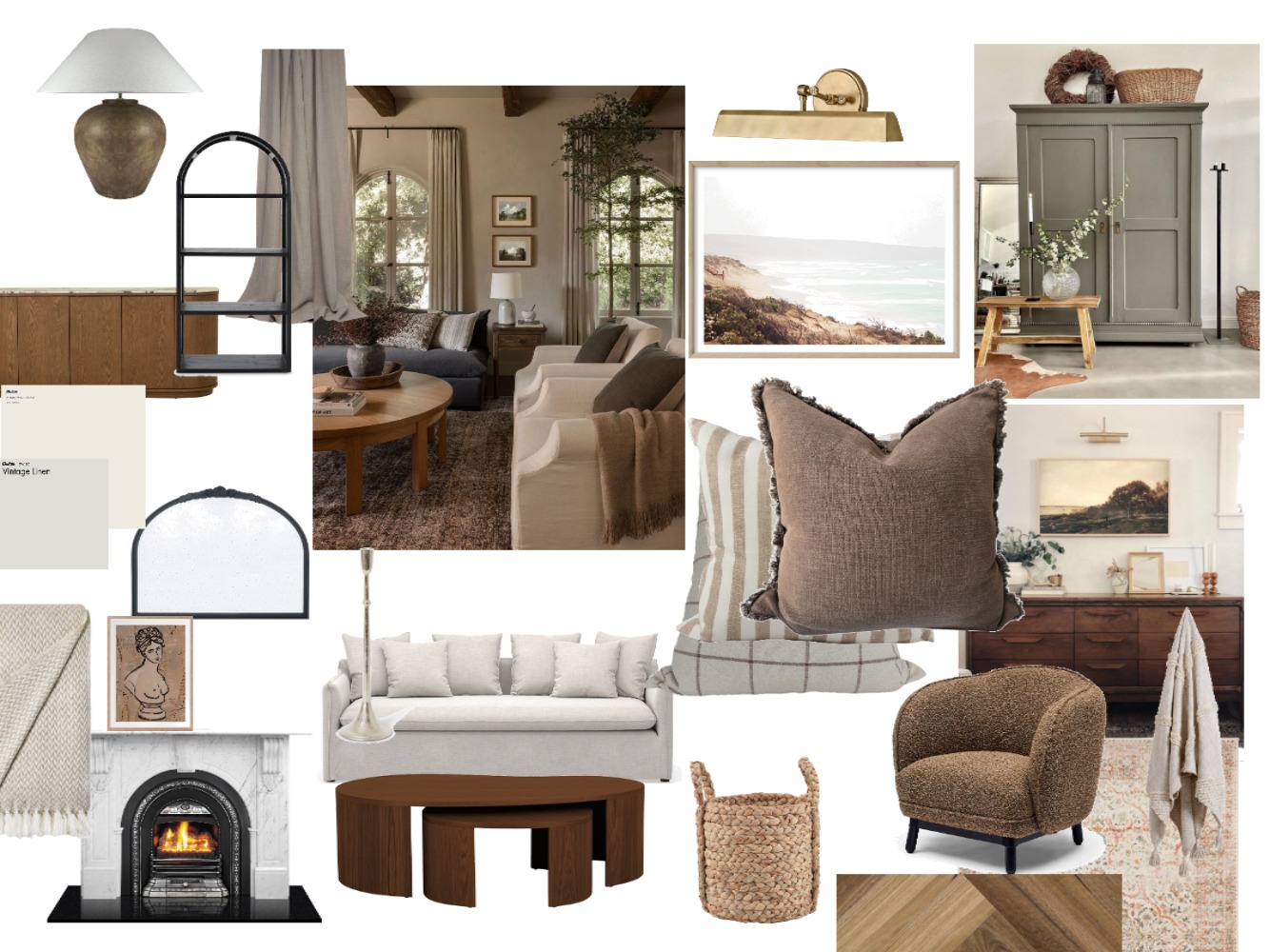 farmhouse Living Interior Design Mood Board by moneil - Style Sourcebook