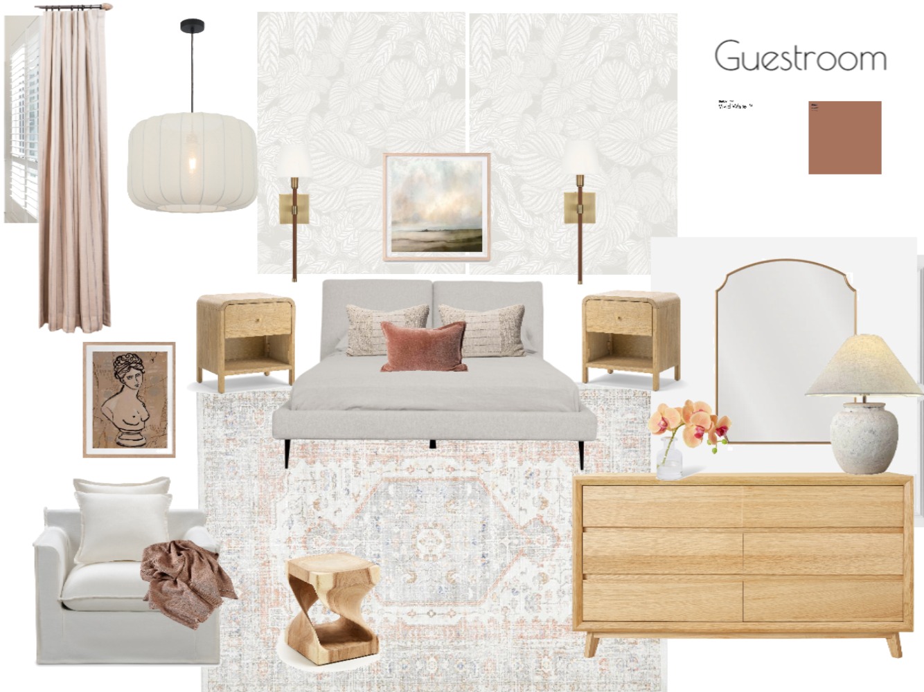 Guestroom - Selections FINAL Interior Design Mood Board by moneil ...