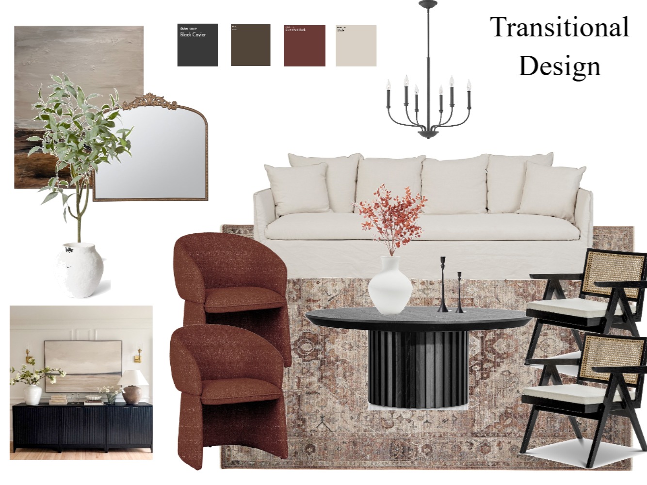Transitional Design Interior Design Mood Board by DaisyRogers - Style ...