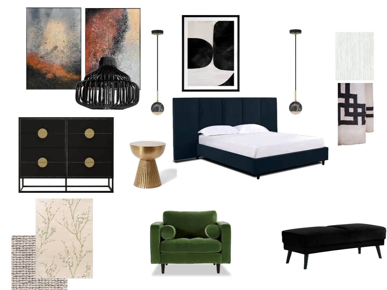 Master bedroom Interior Design Mood Board by moneil - Style Sourcebook