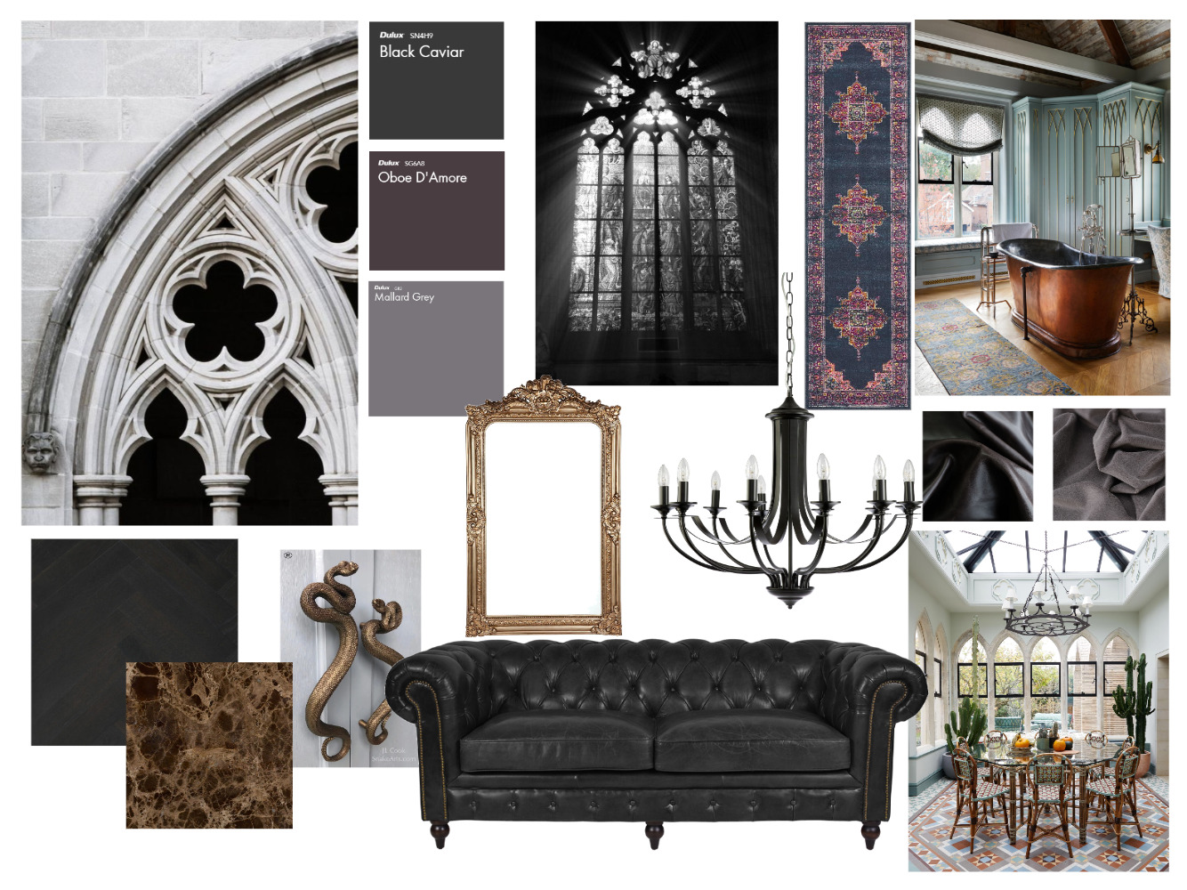 Gothic Mood Board Interior Design Mood Board by AmandaEden - Style ...